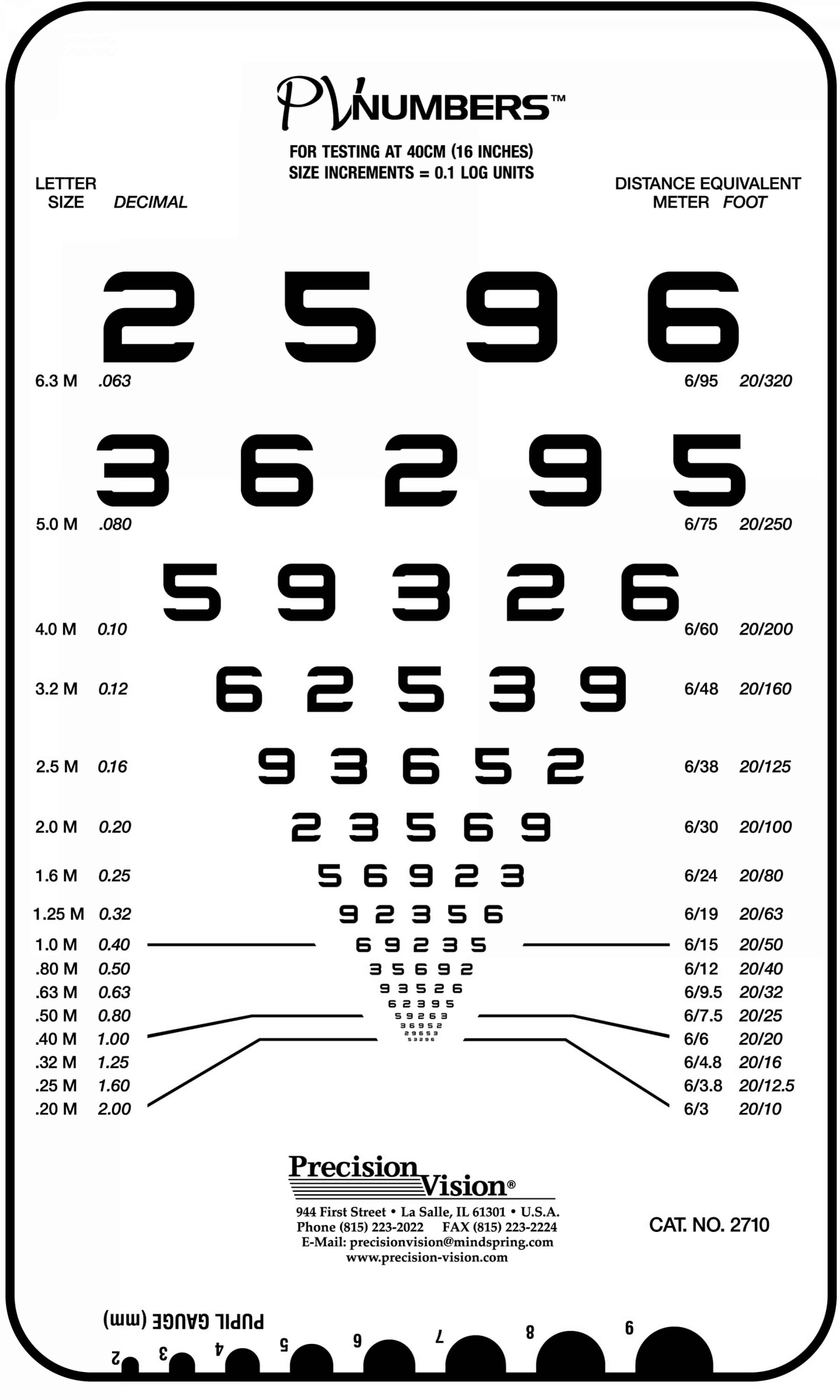 MassVAT HOTV Logarithmic Visual Acuity Chart - Precision Vision MassVAT HOTV Logarithmic Visual Acuity Chart - Precision Vision